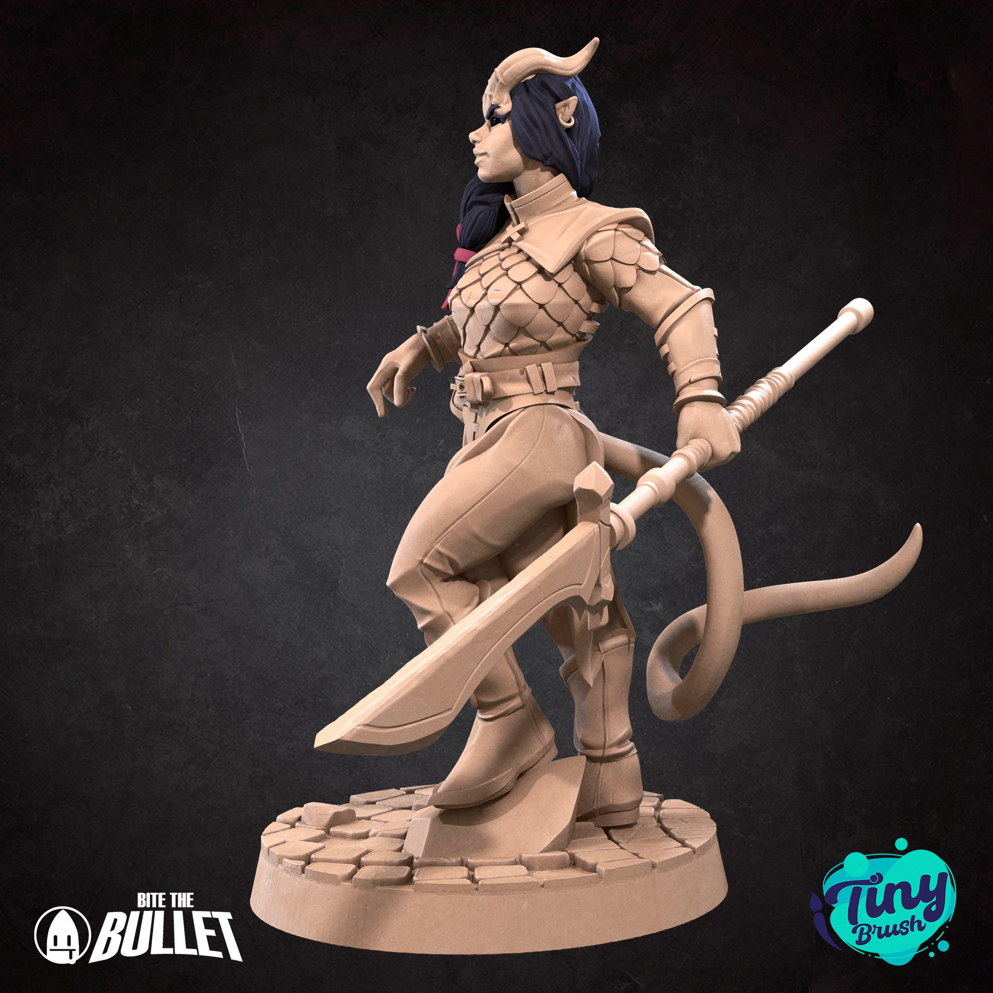 Tiefling Fighter - Tiny Brush